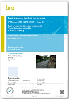 Creating an Environmental Product Declaration for stone | Stone Specialist